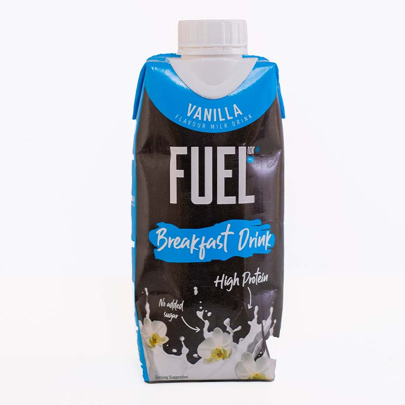 FUEL10K Vanilla Breakfast Drink | Protein Drink | 8x330ml – The Bounty Shop